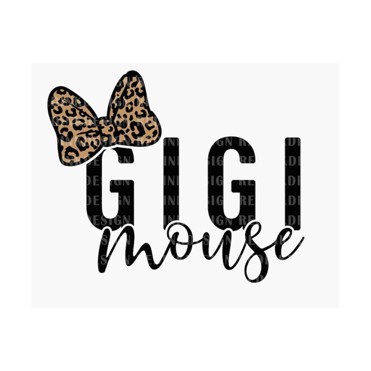 Gigi Mouse Svg, Gigi Leopard Bow Svg, Family Vacation Svg, M | Inspire ...