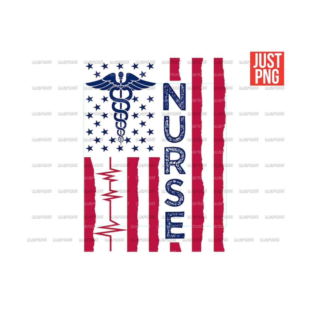 Nurse Flag PNG, Nurse PNG, 4th Of July Nurse Design File For | Inspire ...