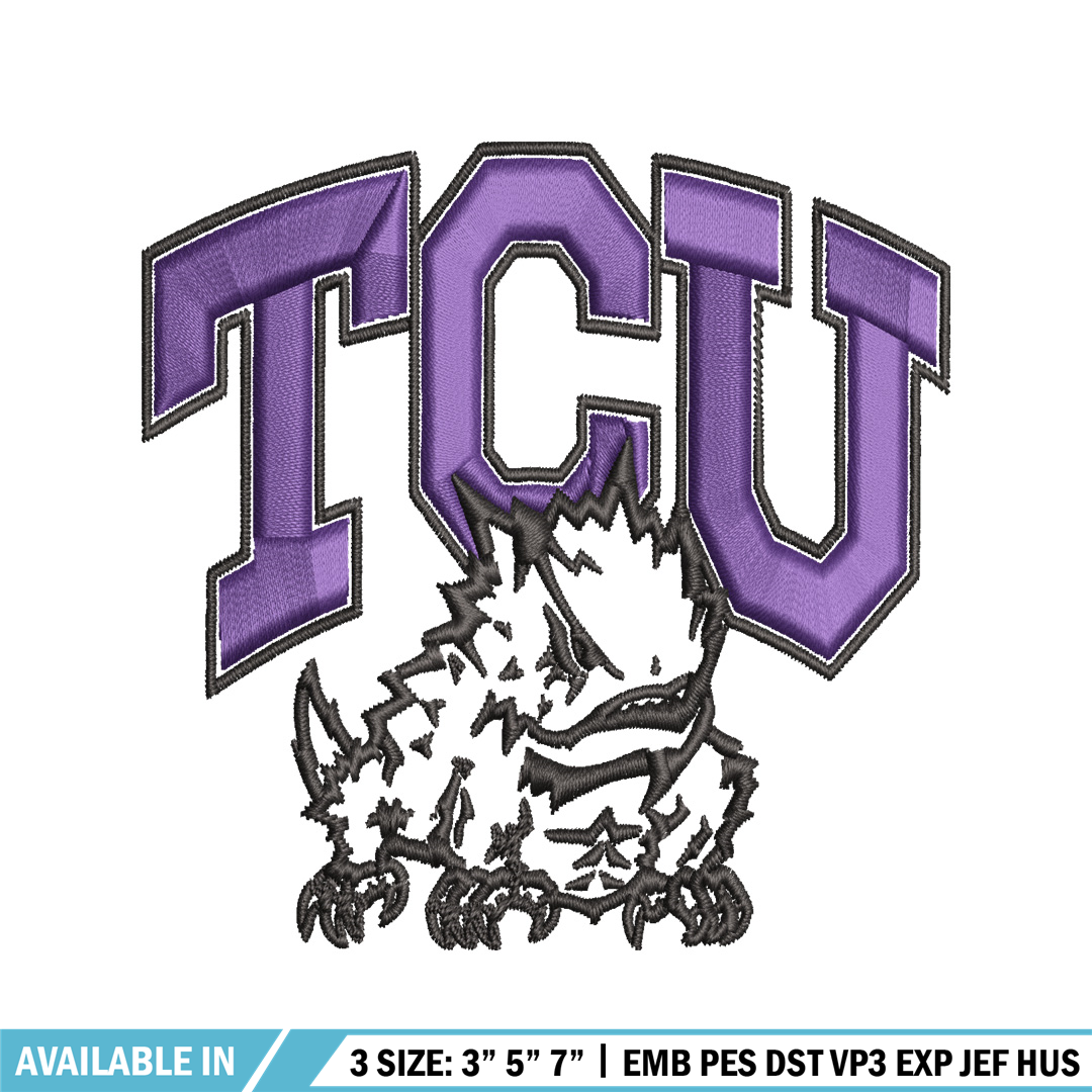 TCU Horned Frogs embroidery design, TCU Horned Frogs embroid - Inspire ...