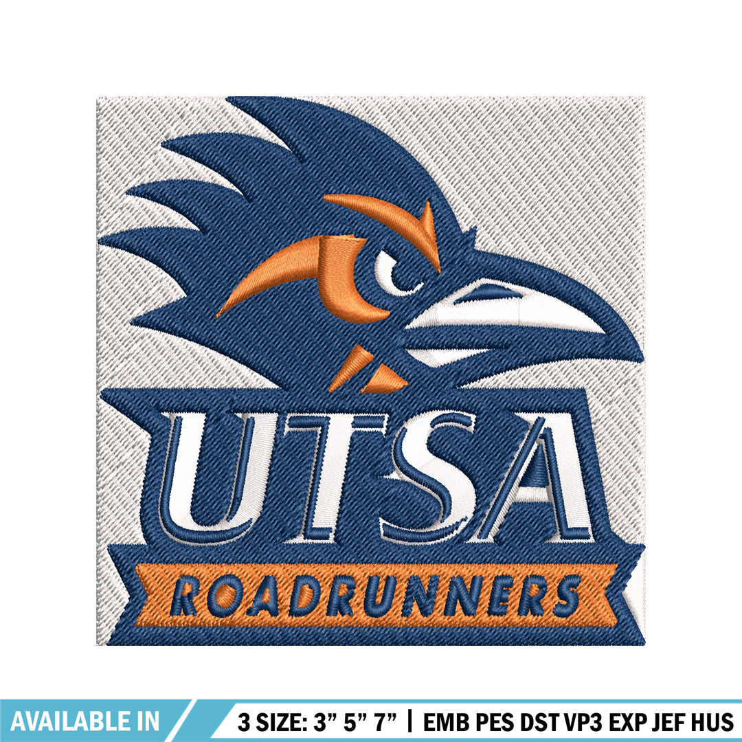 Texas SA Roadrunners embroidery design, Texas SA Roadrunners | Inspire ...