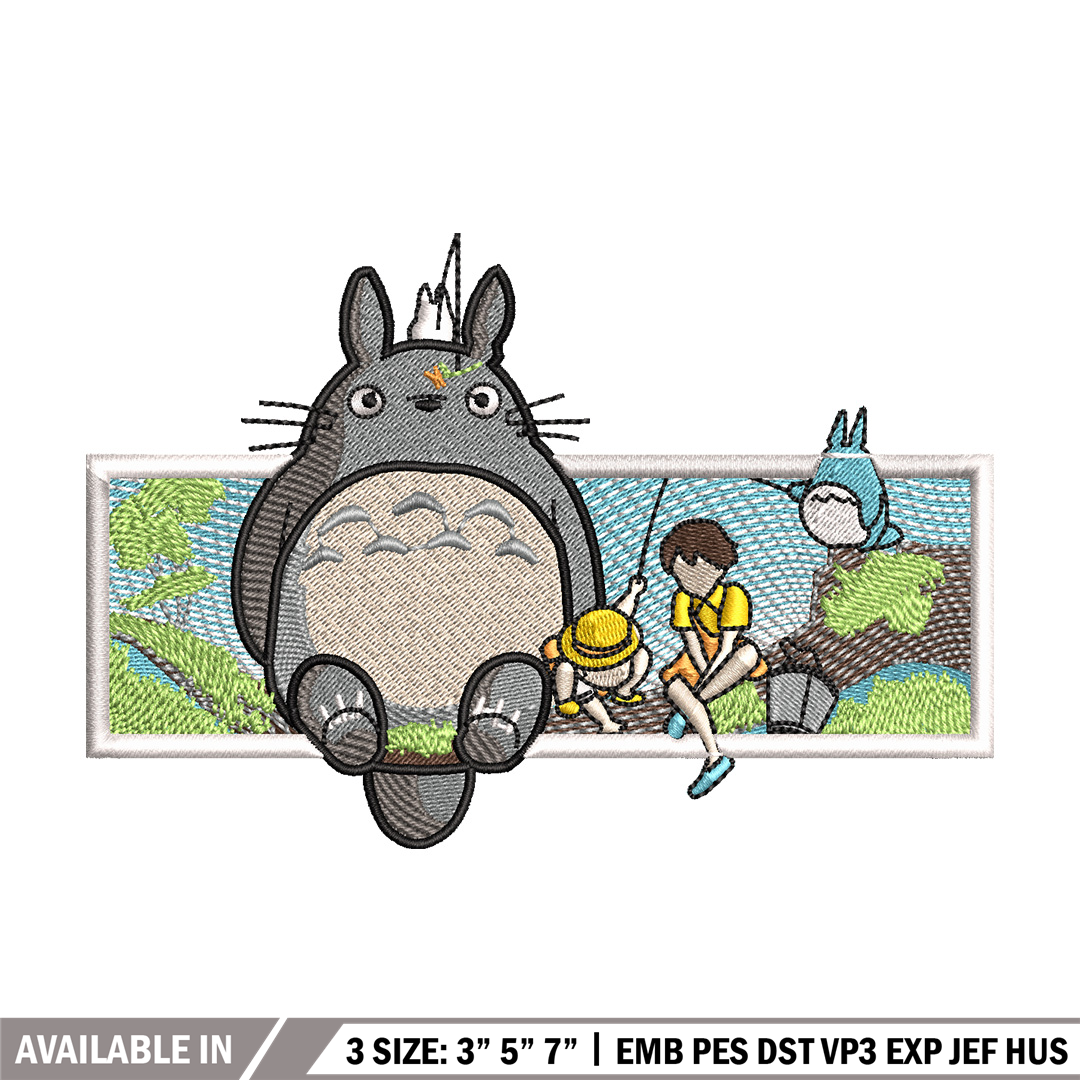 Totoro embroidery design, Studio Ghibli embroidery, Nike des | Inspire ...