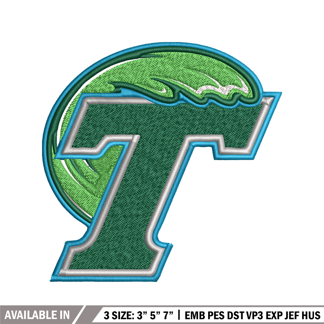 Tulane Green Wave embroidery design, Tulane Green Wave embro | Inspire ...