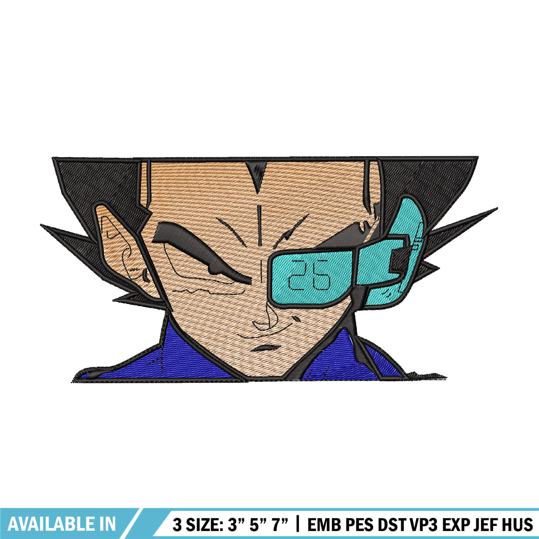 Vegeta eyes embroidery design, Dragonball embroidery, Anime | Inspire ...