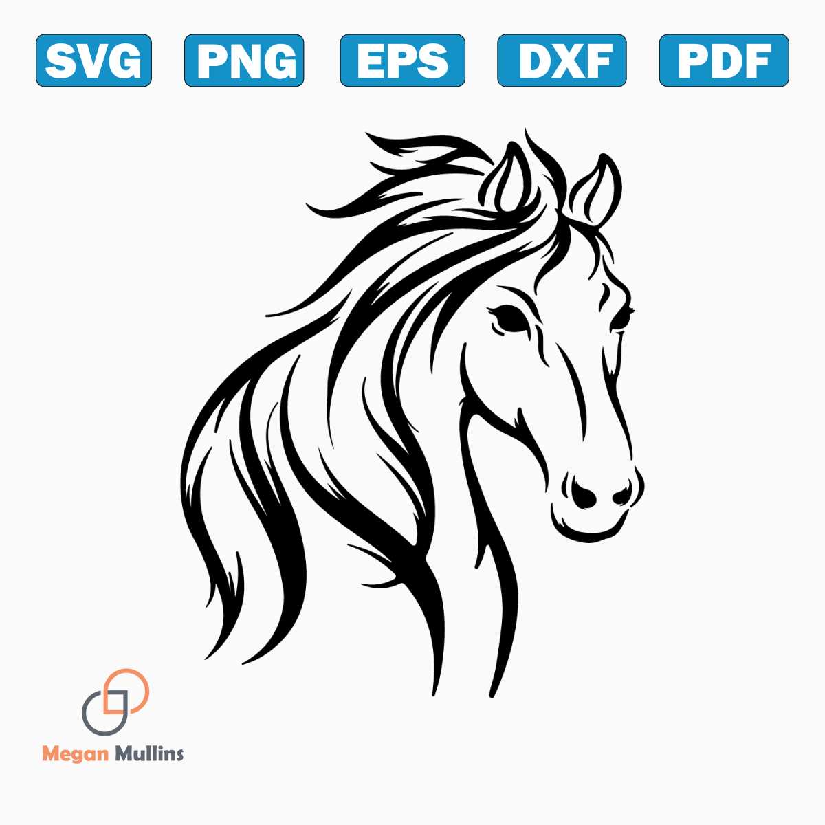 Horse SVG Instant Download Cut File for Cricut and Silhouett | Inspire ...