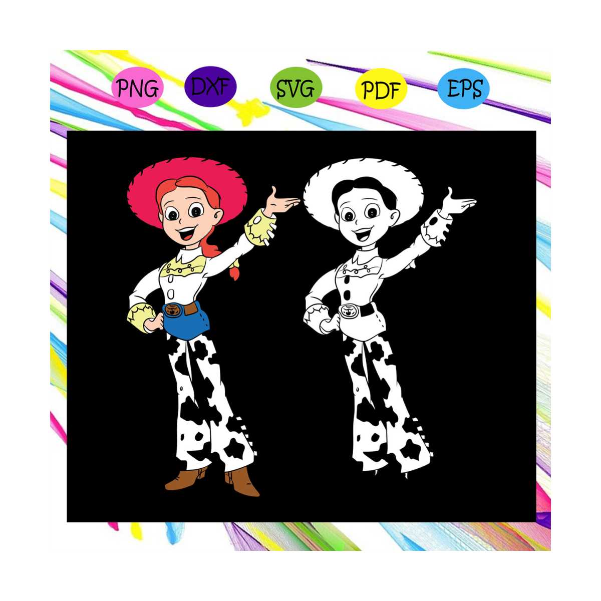 Jessie Svg, Jessie Toy Story Svg, Jessie Stencil Svg, Toy St - Inspire ...