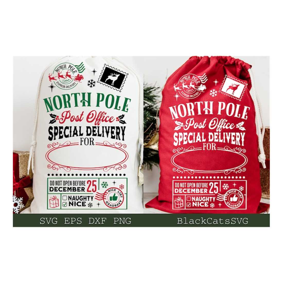 Santa Sack SVG, North Pole express svg, Santa sack svg, sant | Inspire ...