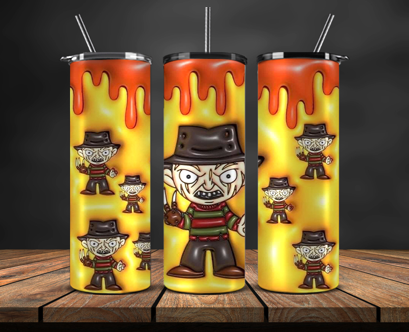 Halloween 20oz Tumbler Wrap ,Horror films Tumbler Wrap PNG, | Inspire ...