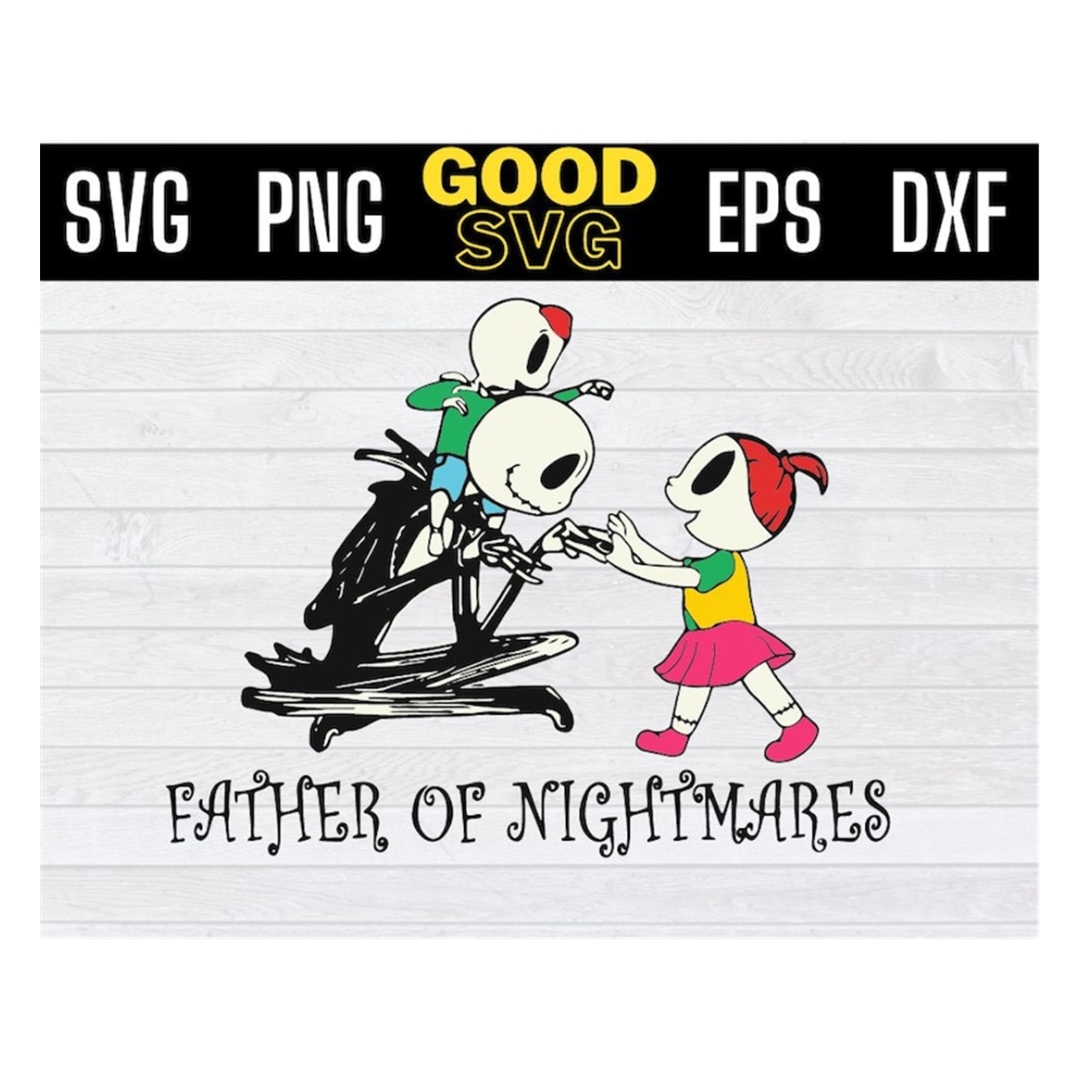 Father Of Nightmares The Nightmare Before Christmas Svg Png | Inspire ...