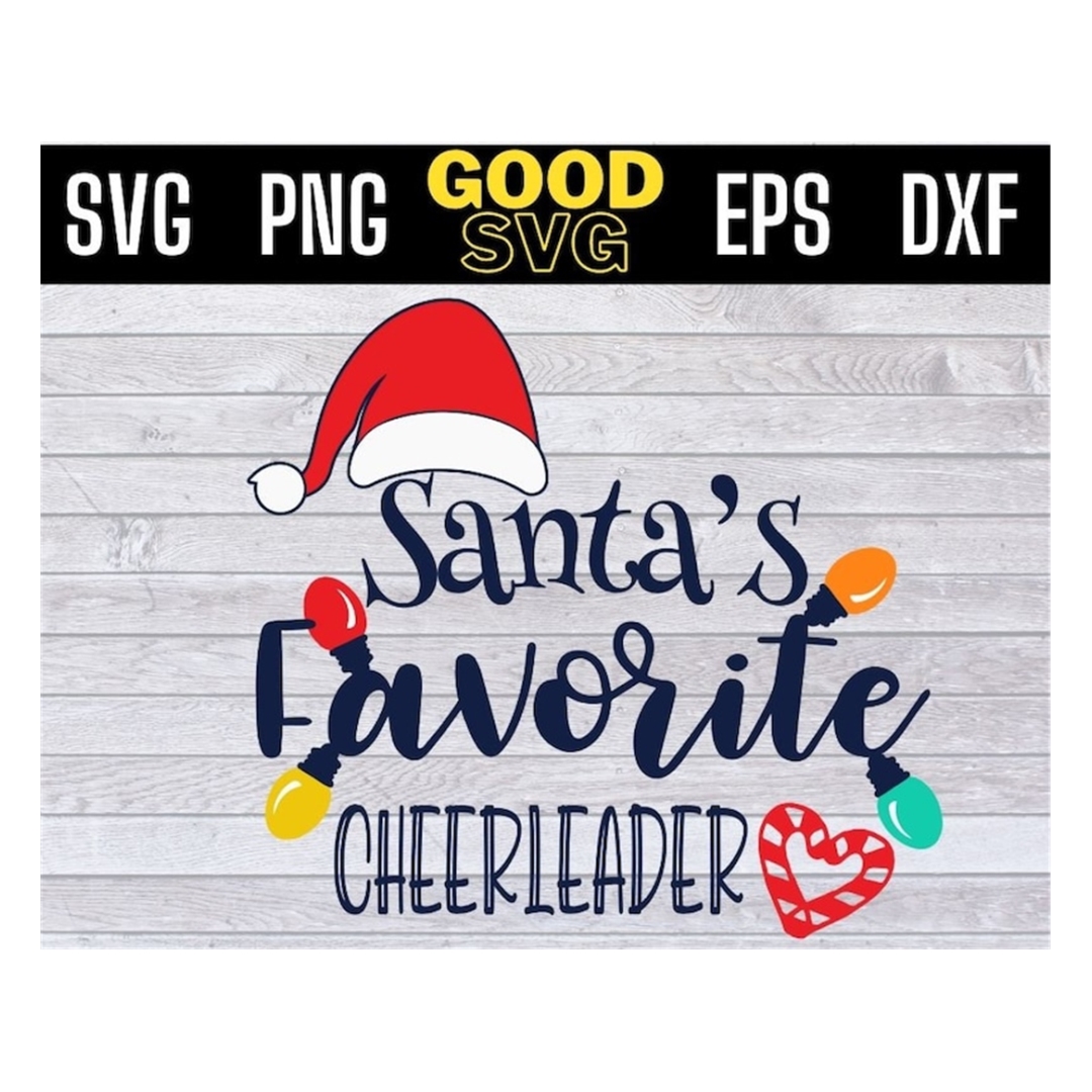 Santas Favorite cheerleader Svg Png Eps Dxf, cheerleader chr | Inspire ...