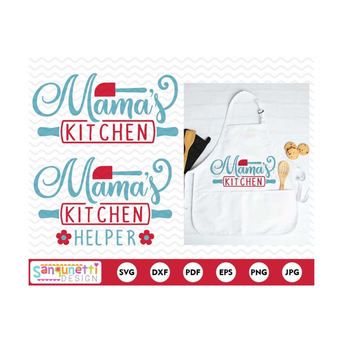 Mama's Kitchen and helper SVG, mommy and me svg, kitchen and | Inspire ...