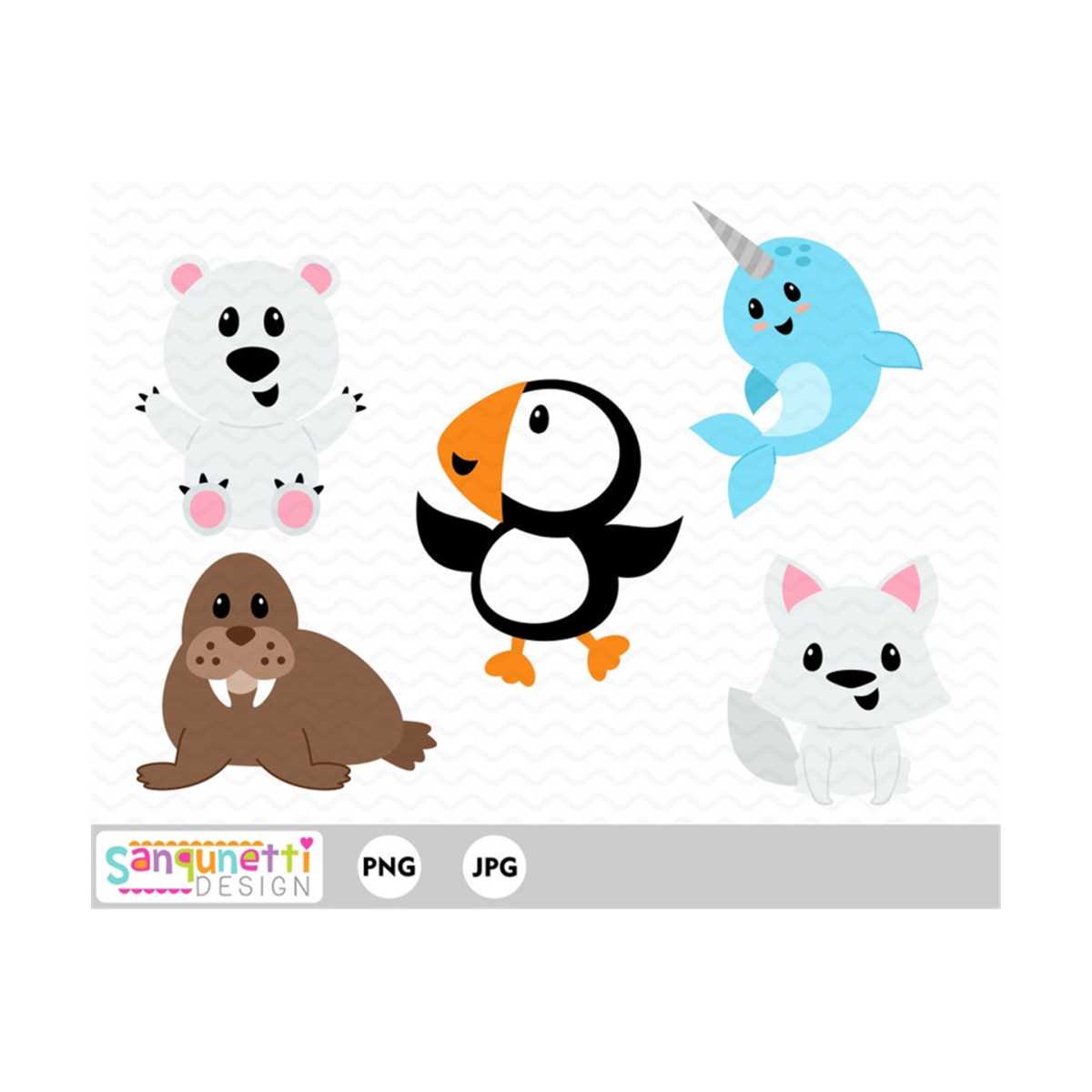 Arctic Animals clipart, Buddy elf Christmas winter graphics | Inspire ...