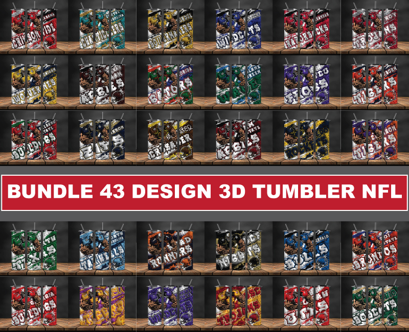 Bundle NFL Logo Tumbler Wrap, NFL Logo,Nfl Logo Team,Nfl Png | Inspire ...