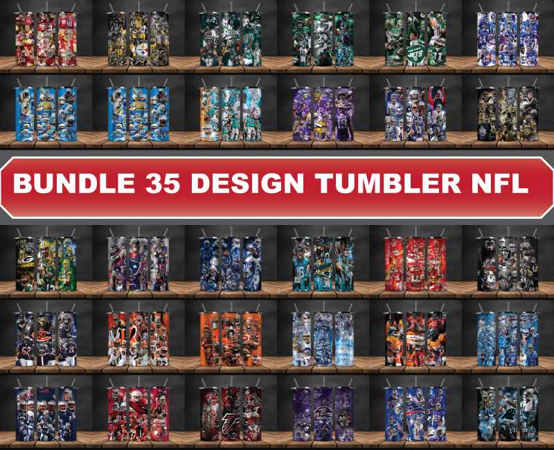 Bundle NFL Logo Tumbler Wrap, NFL Logo,Nfl Logo Team,Nfl Png | Inspire ...