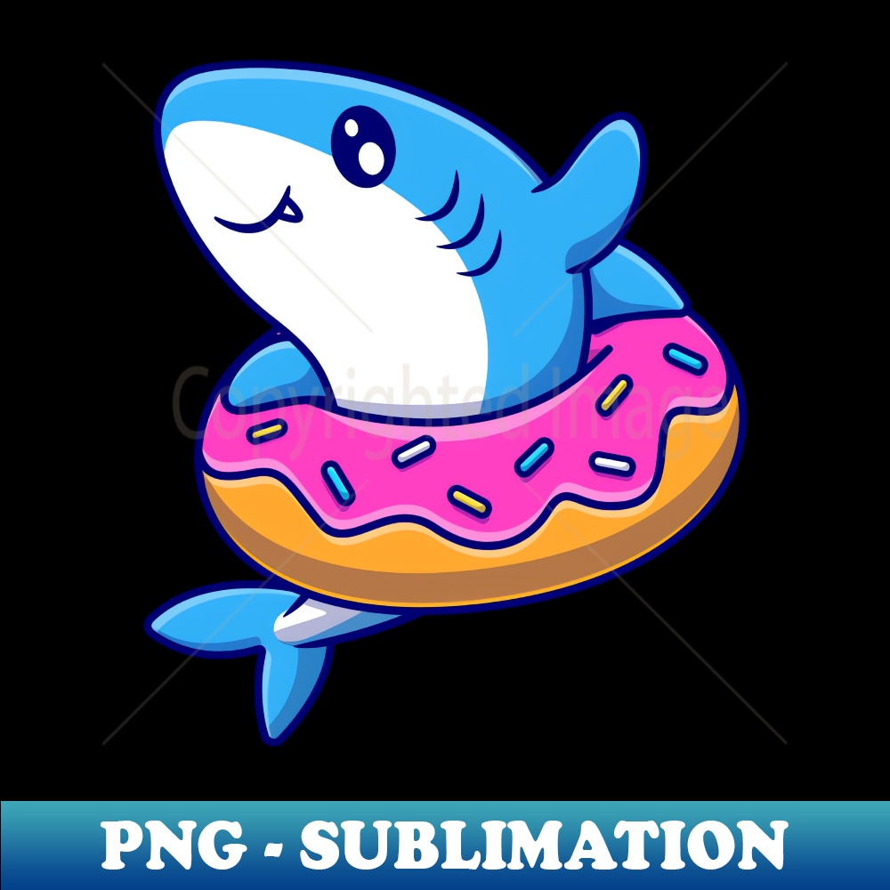 Tim the Donut Shark - Unique Sublimation PNG Download - Capt | Inspire ...