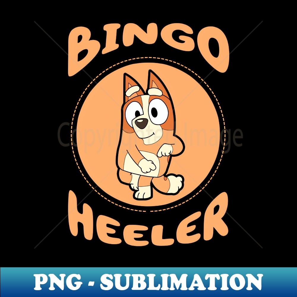 Bingo Heeler II - Retro PNG Sublimation Digital Download - S | Inspire ...