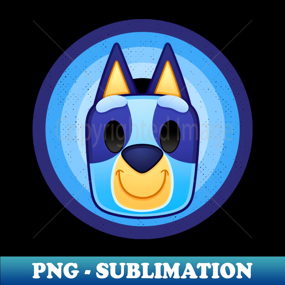 Bluey Circle Style - Exclusive PNG Sublimation Download - Bo | Inspire ...