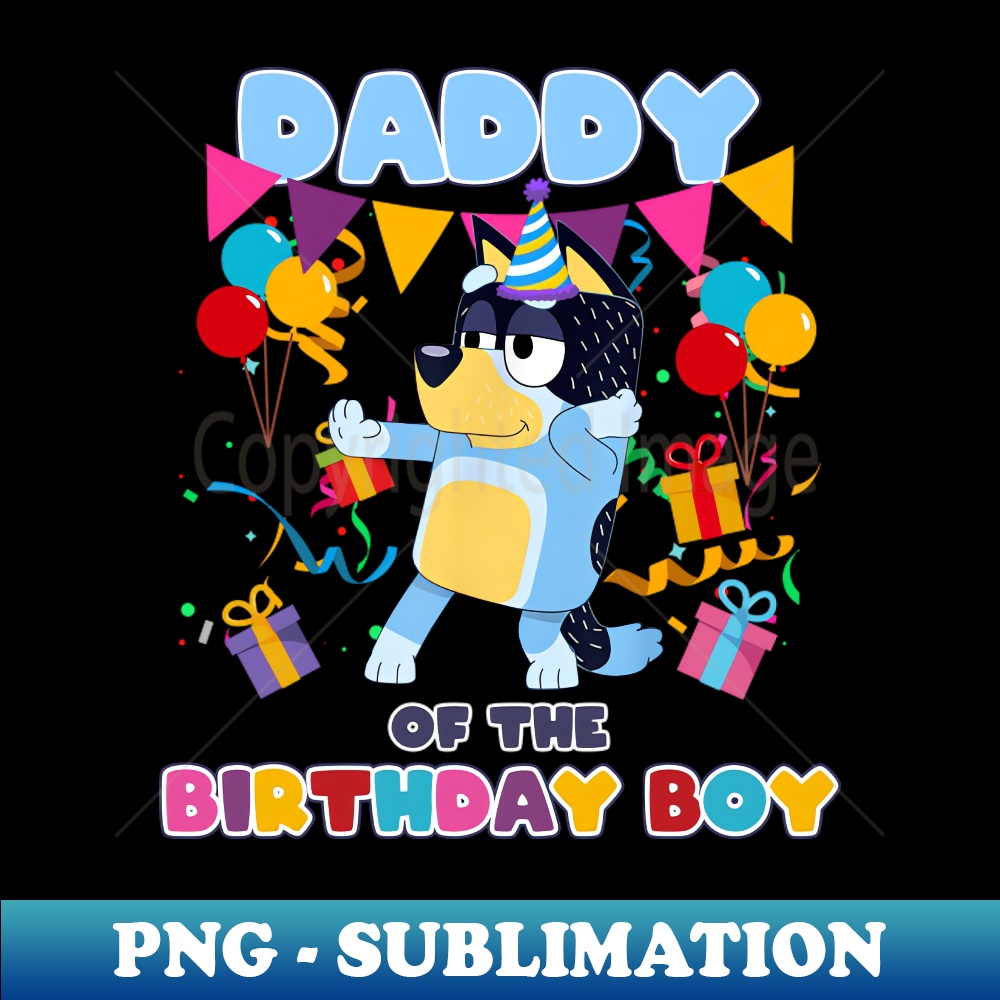 Bluey and Bingo dady happy birthday - Retro PNG Sublimation - Inspire ...