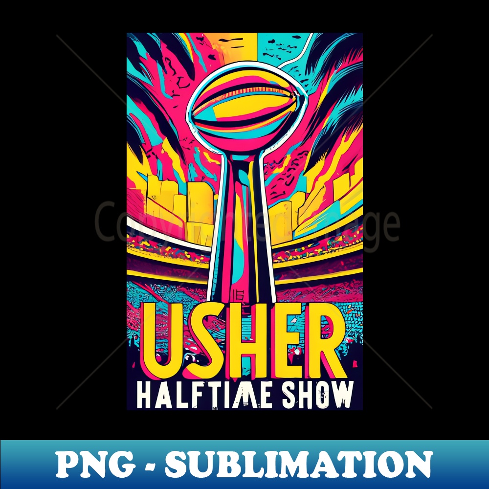 Usher super bowl halftime - PNG Transparent Sublimation File | Inspire ...