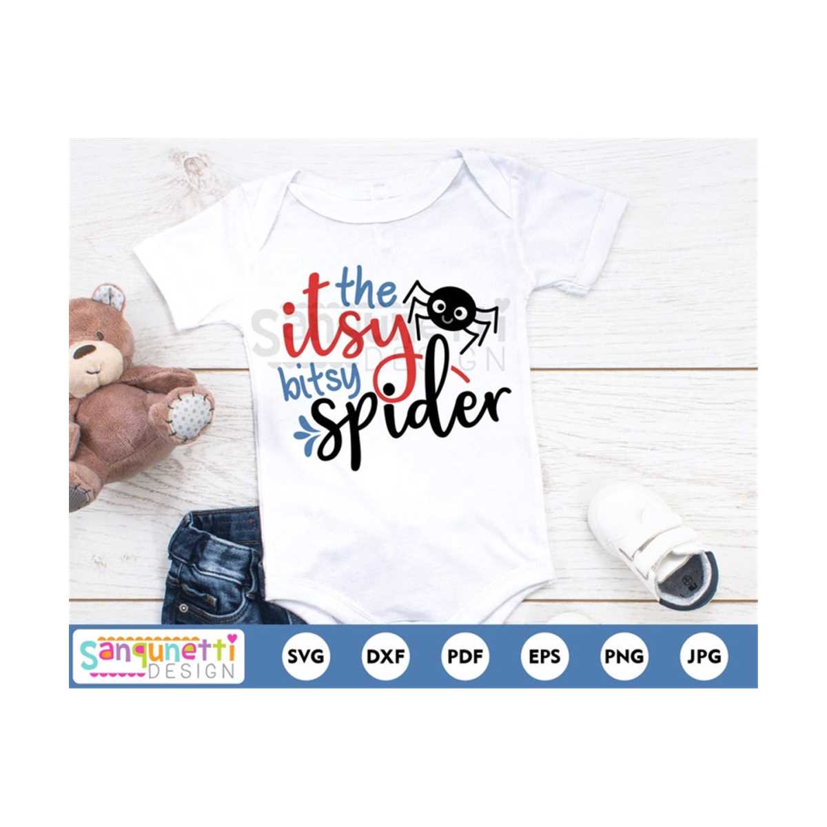 Itsy Bitsy Spider svg, nursery rhyme cut file for silhouette | Inspire ...