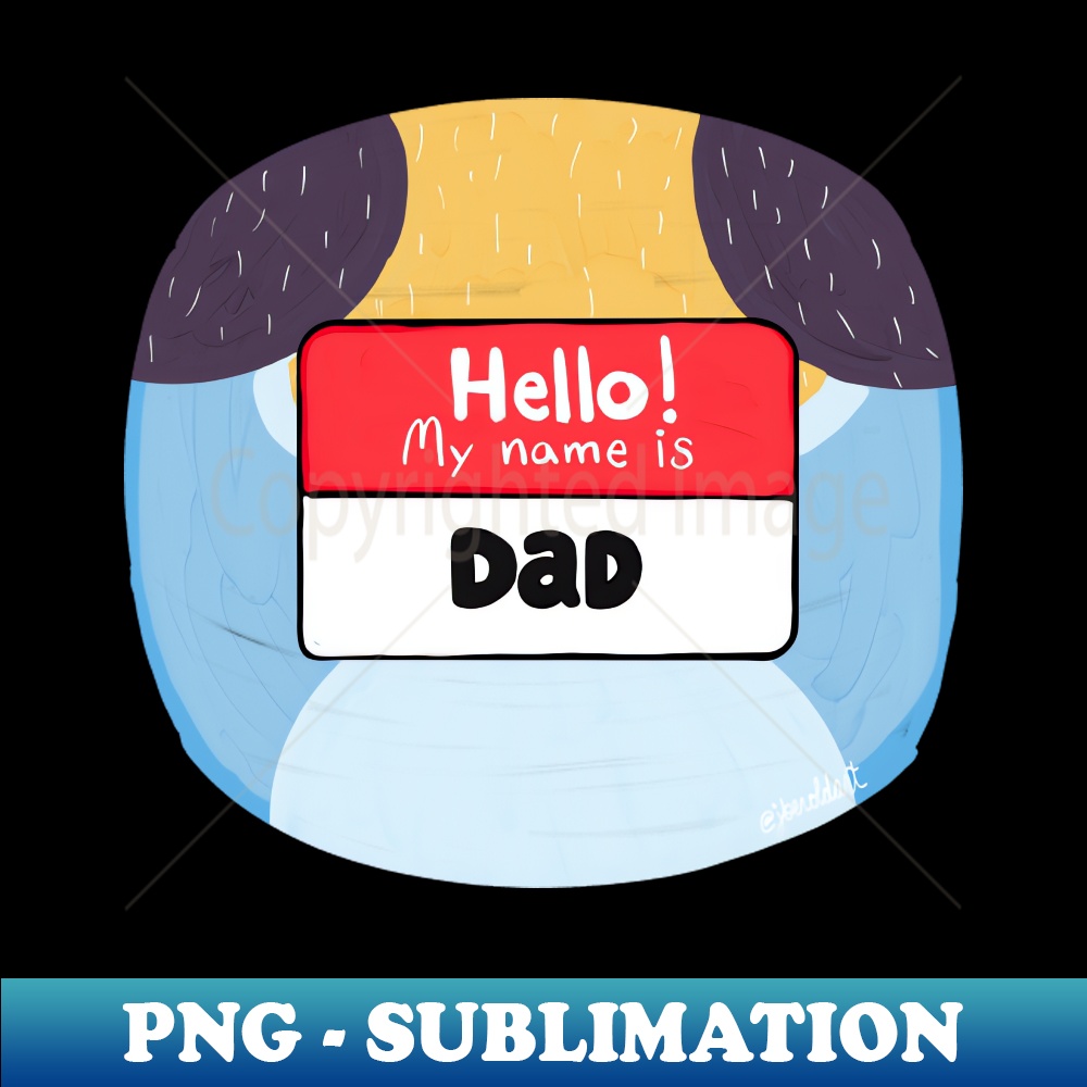 Bandit Name Tag Dad - Creative Sublimation PNG Download - Un | Inspire ...