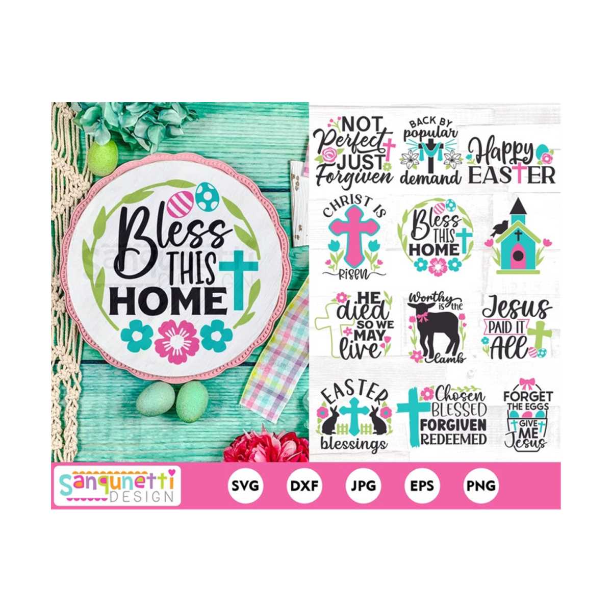 Christian Easter Bundle, Religious Easter SVG, Christian Eas | Inspire ...