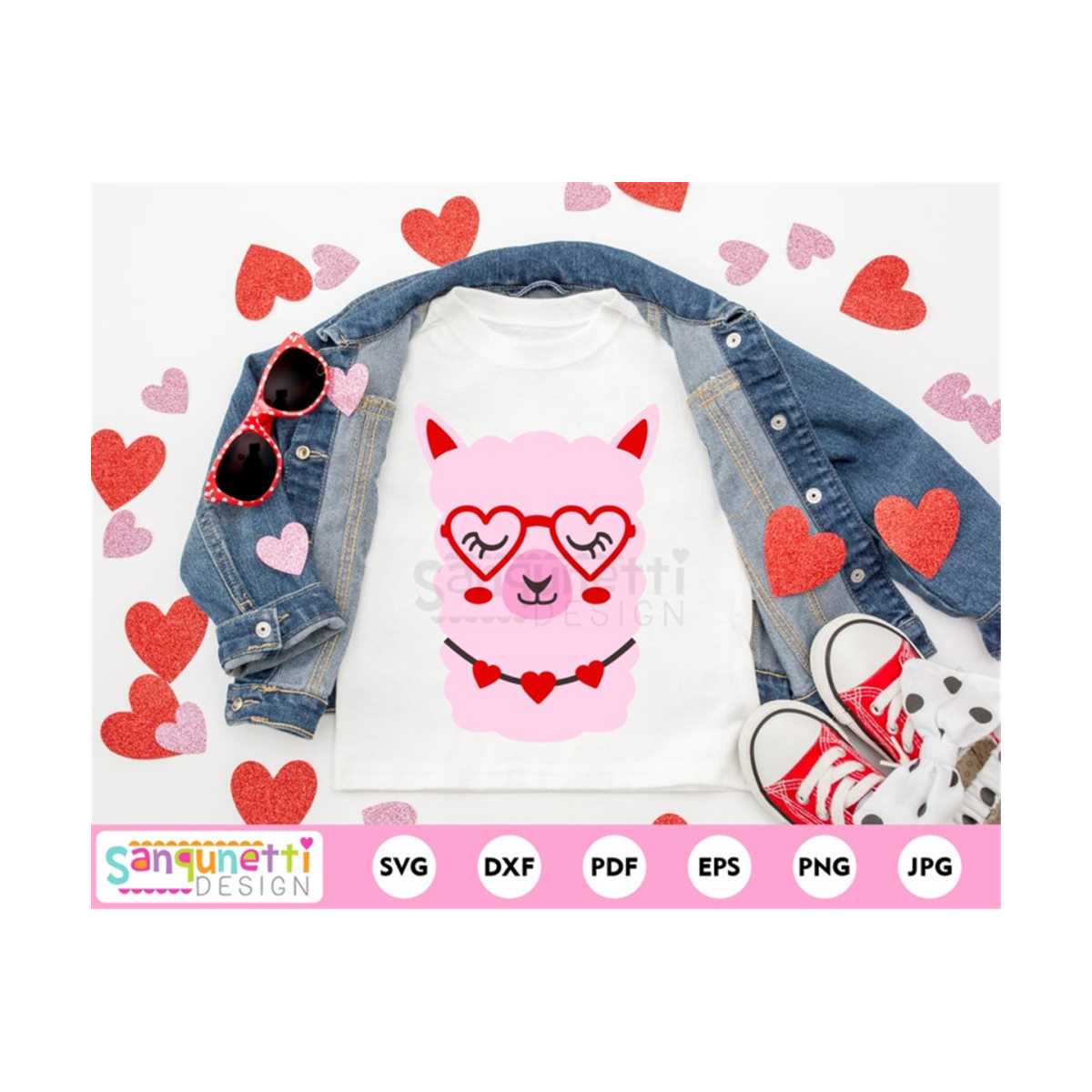 Valentine Llama SVG, Valentine's Day cut file, llama clipart | Inspire ...