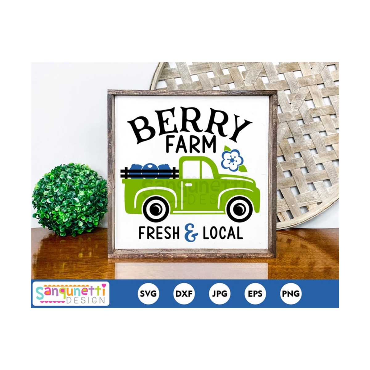 Blueberry Farm SVG, blueberry farmhouse SVG, fruit SVG | Inspire Uplift