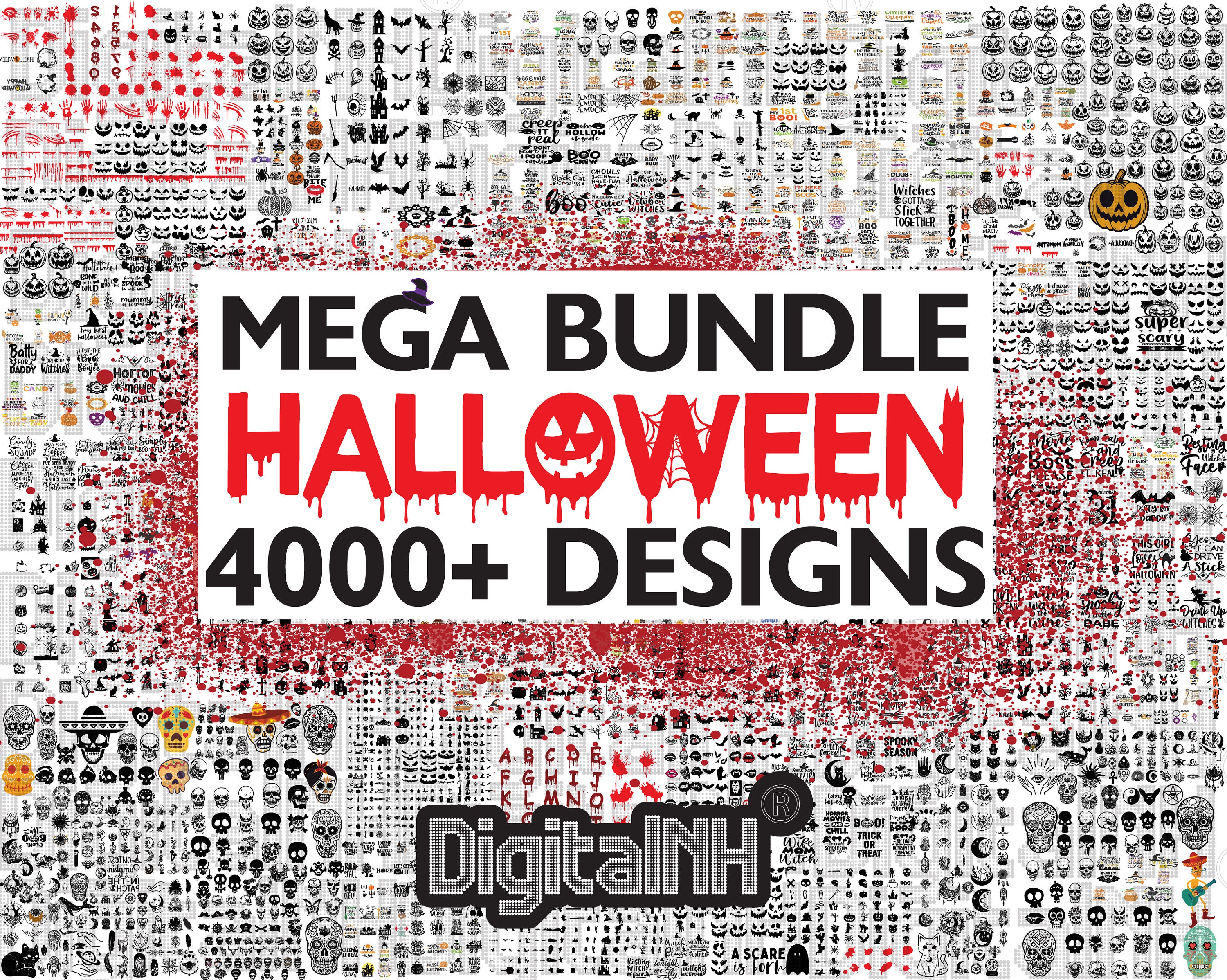 Halloween Mega Bundle, Halloween SVG Bundle, Halloween Gift | Inspire ...