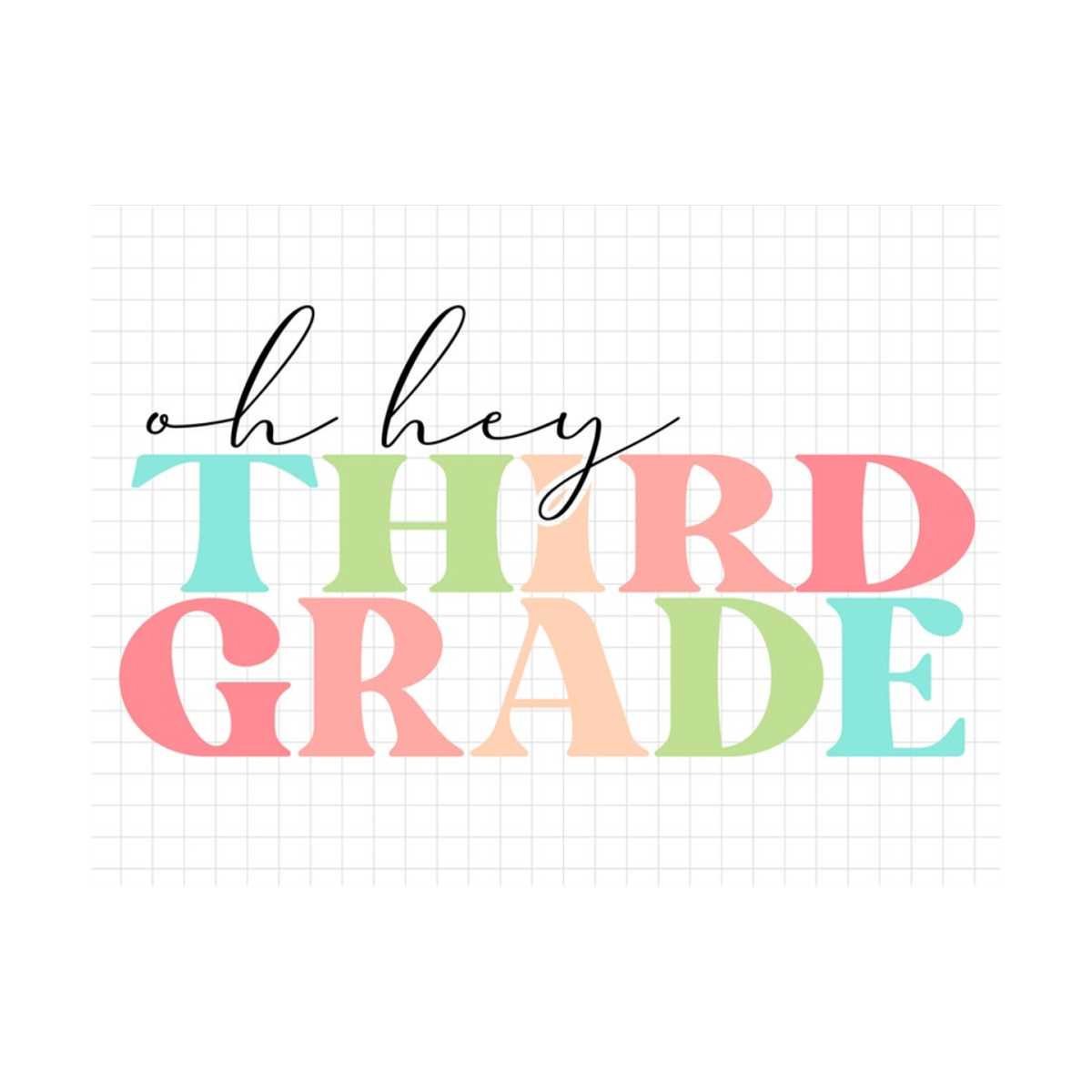 Oh Hey Third Grade Back To School Svg, Education Svg, First | Inspire ...