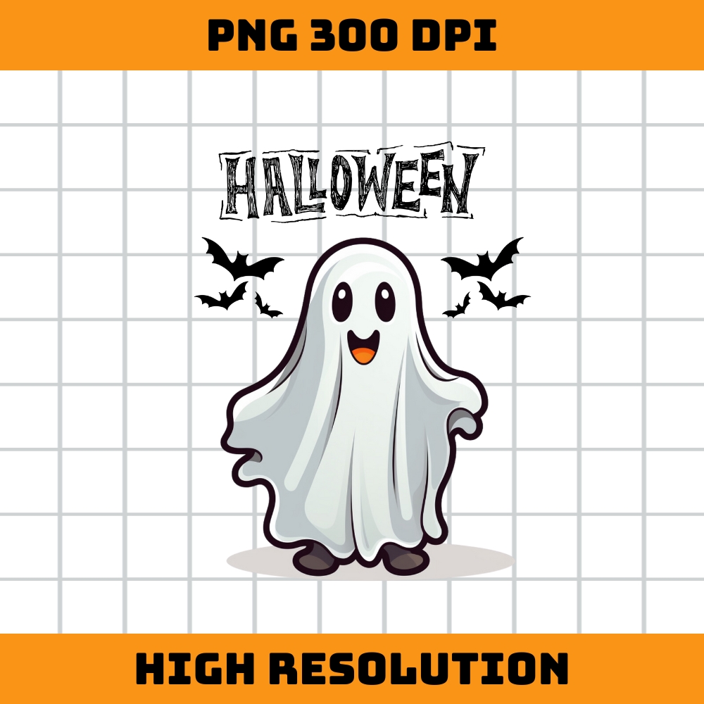 Halloween Ghost PNG | Inspire Uplift