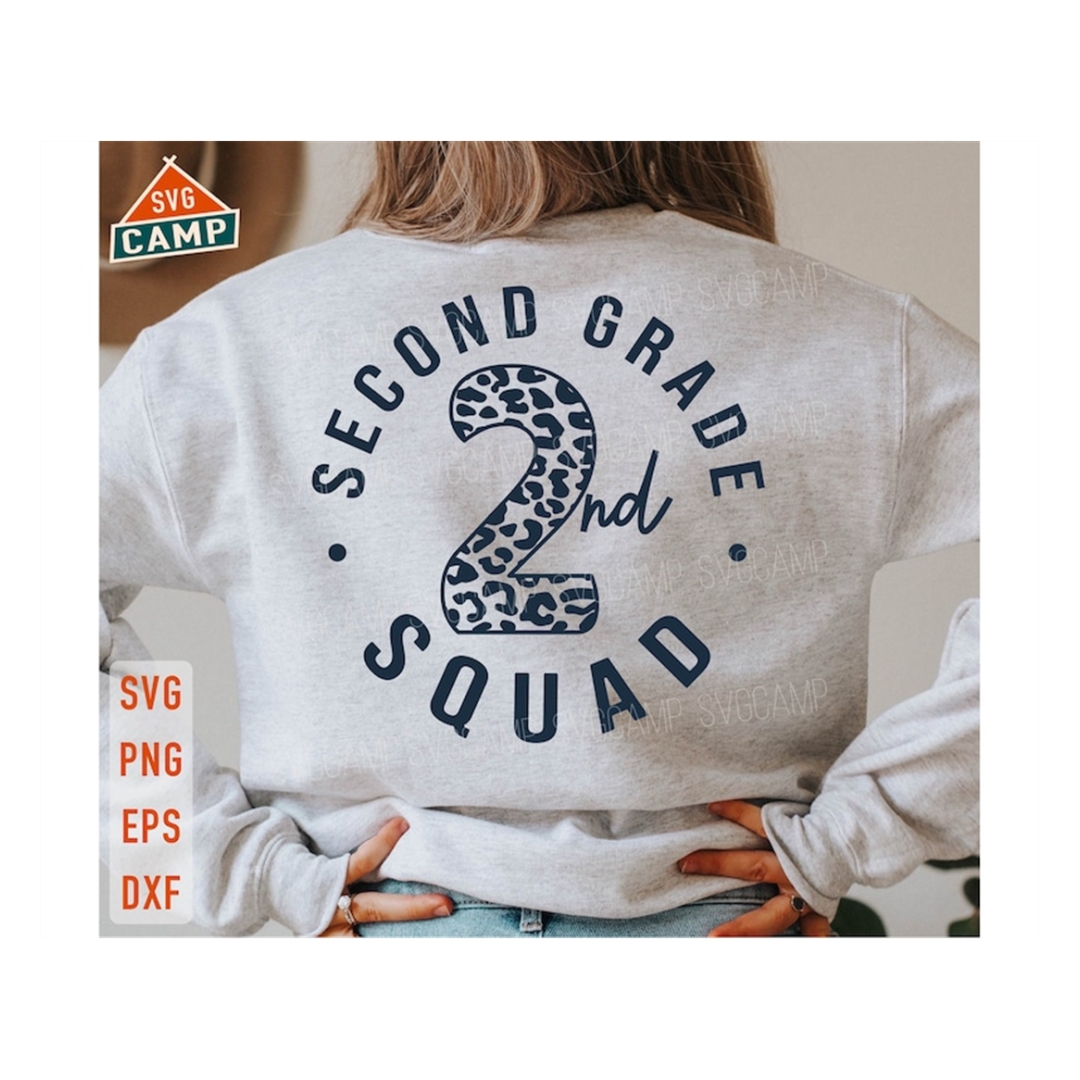 2nd Grade Squad svg, First day of School svg, 2nd Grade Teac | Inspire ...