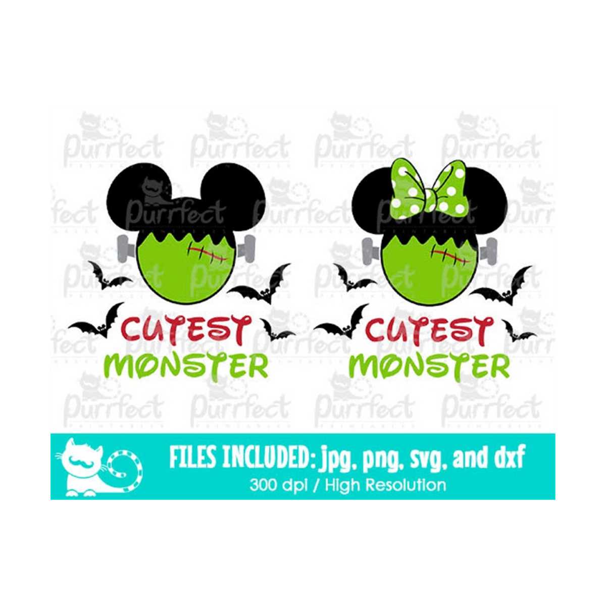 BUNDLE Cutest Monster Mouse SVG, Family Halloween Vacation D | Inspire ...
