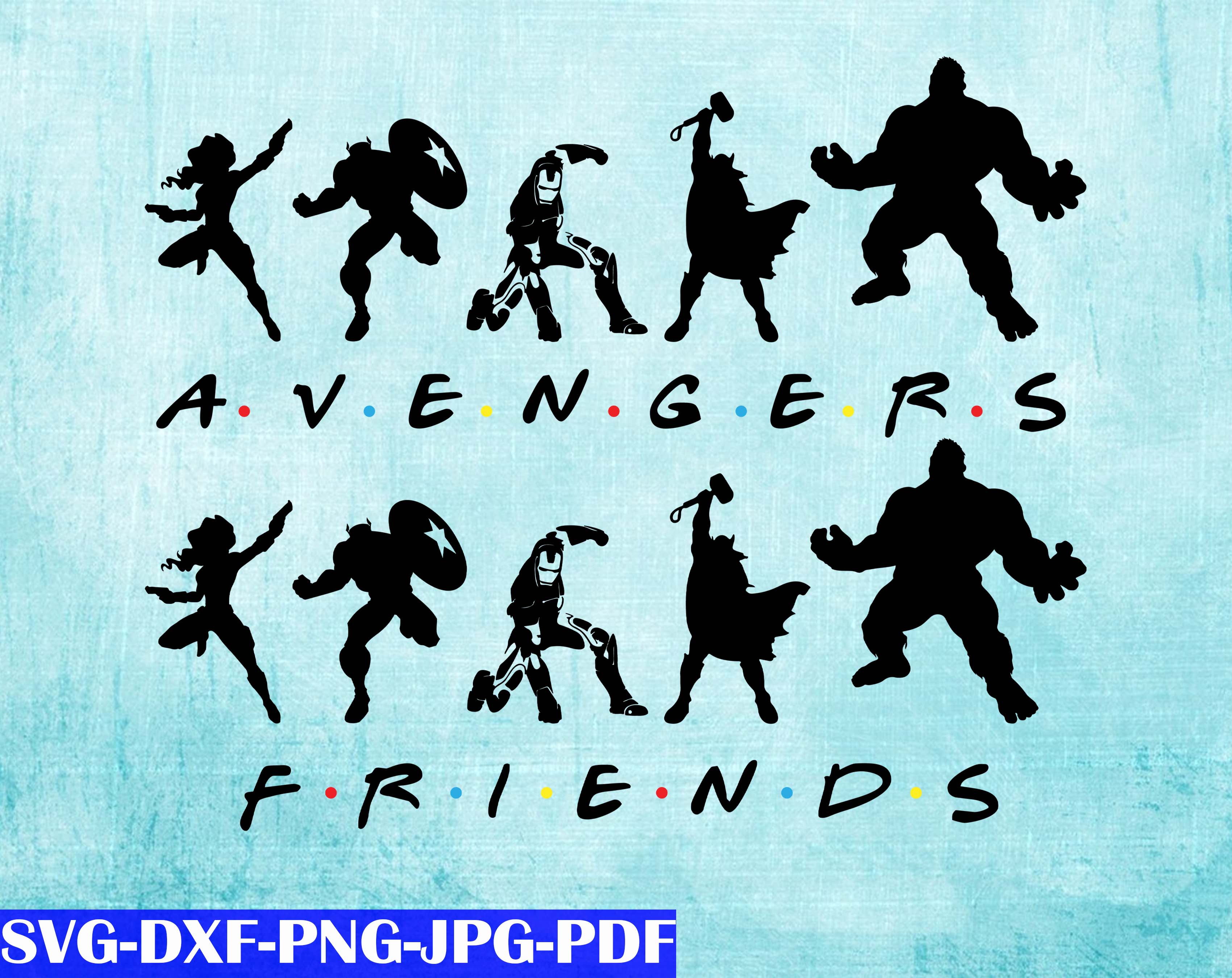 Avenger Team SVG, Bundles Avenger SVG, PNG,DXF, PDF, JPG... - Inspire ...