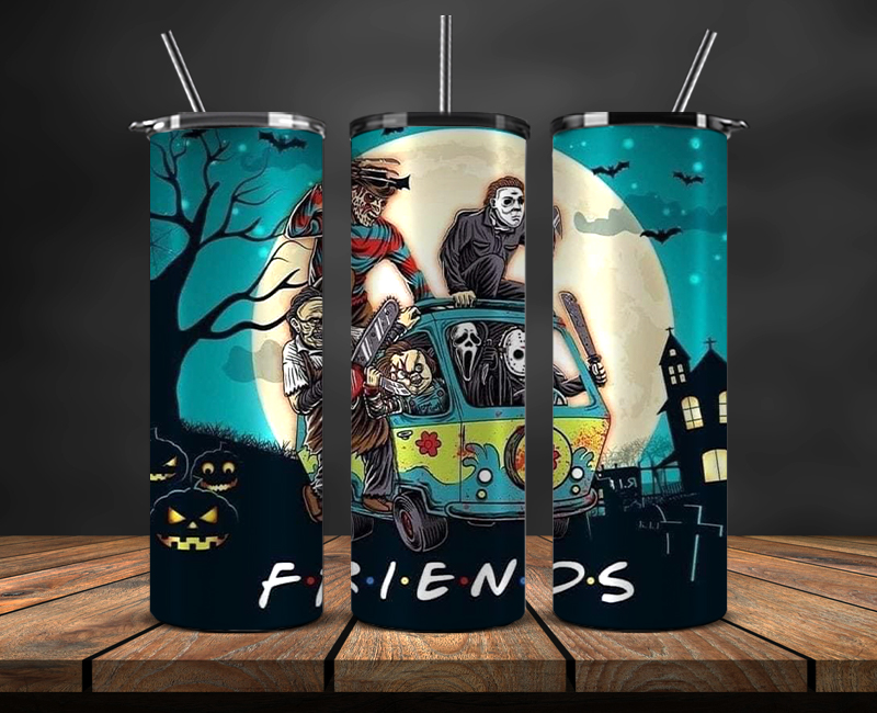 Halloween 20oz Tumbler Wrap ,Horror films Tumbler Wrap PNG, | Inspire ...