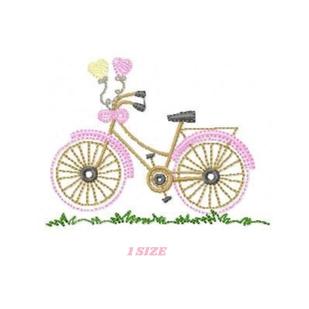 Bike embroidery designs - Bicycle embroidery design machine - Inspire ...
