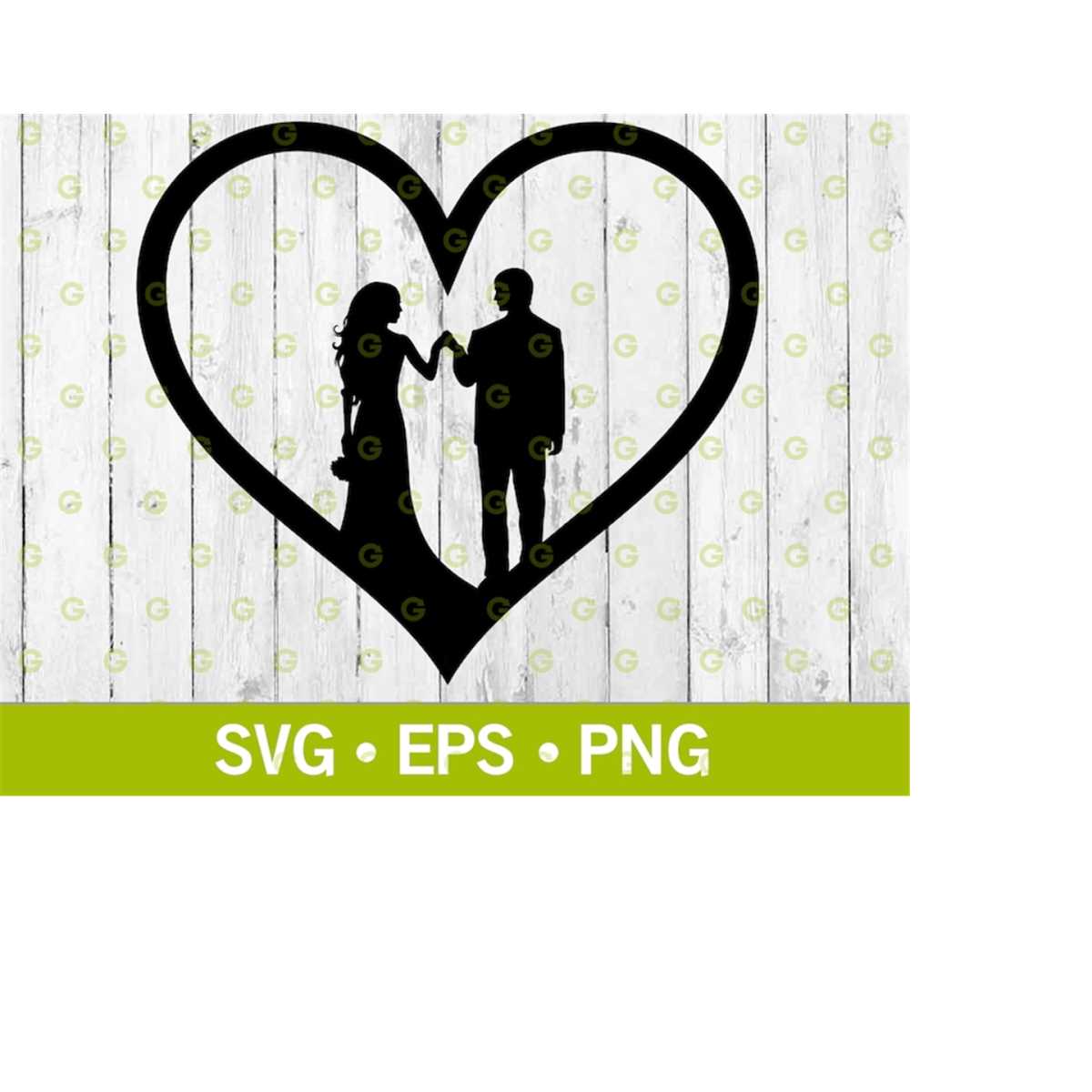 Wedding Bride and Groom Love Heart Svg, Bride SVG, Groom Svg - Inspire ...
