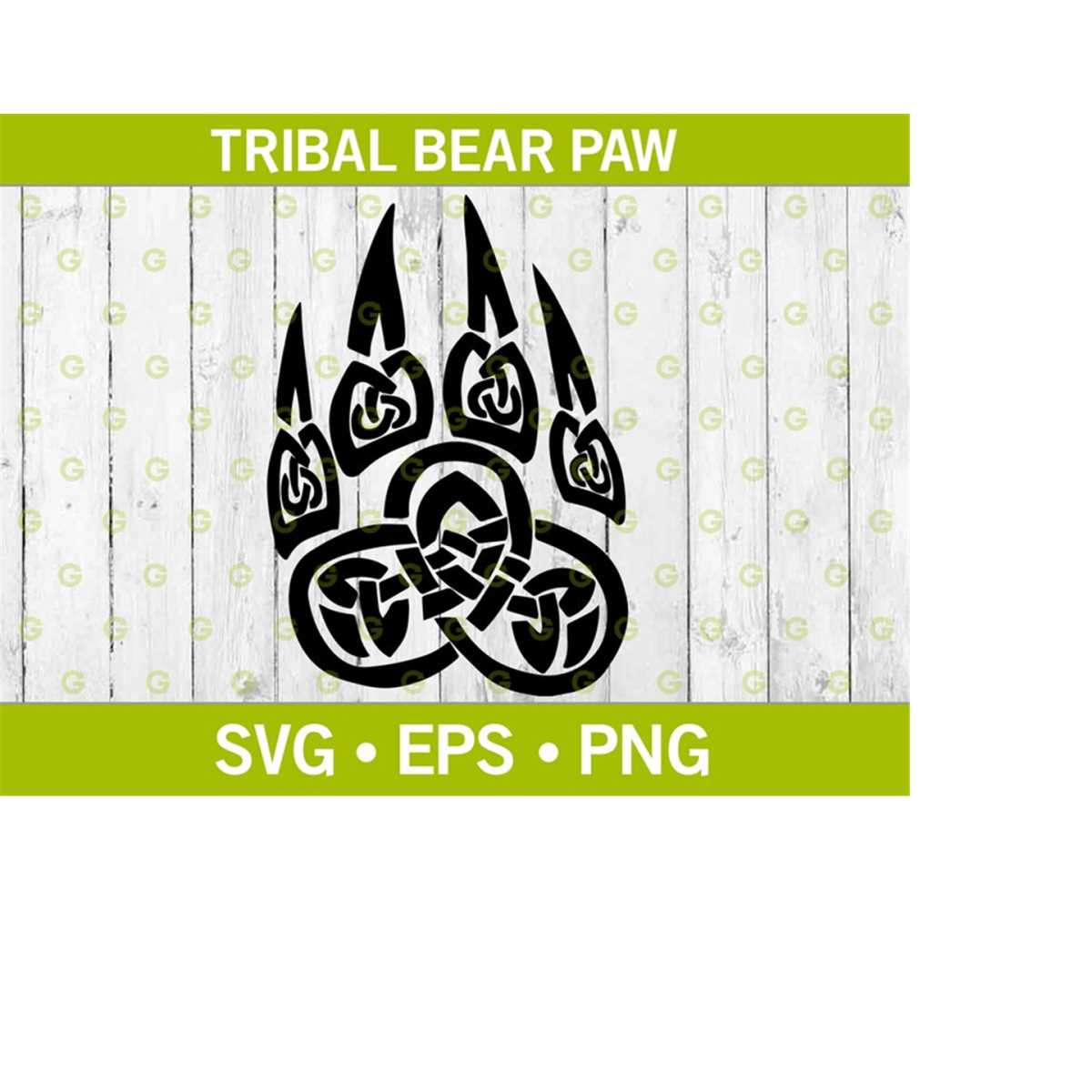 Tribal Bear Claw SVG, Tribal Animal SVG, Tribal Bear Svg, Cl - Inspire ...