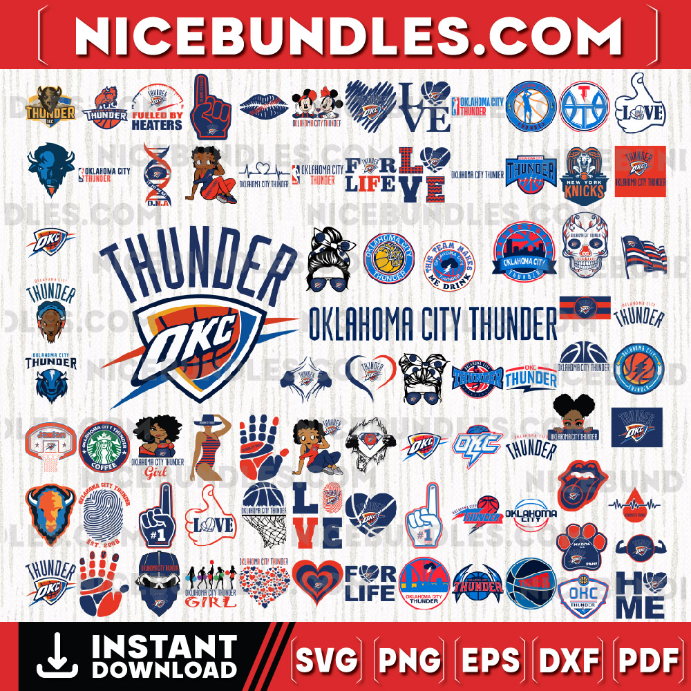 81 Files Oklahoma City Thunder Team Bundles Svg, Oklahoma Ci - Inspire ...