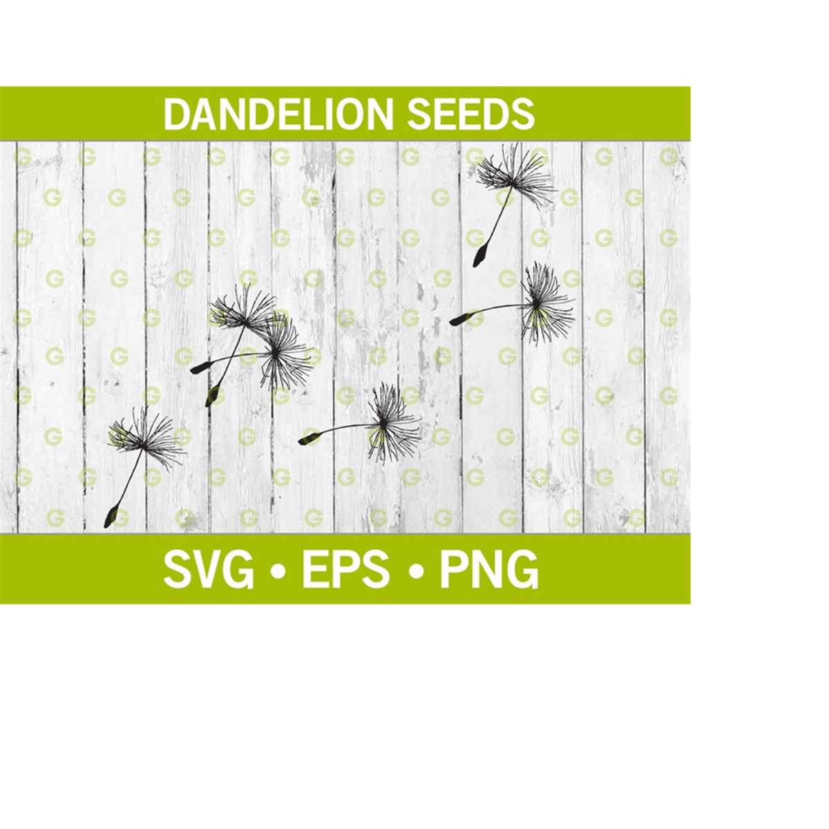 Dandelion Flower Floating Seeds SVG, Dandelion Flower SVG, D - Inspire ...