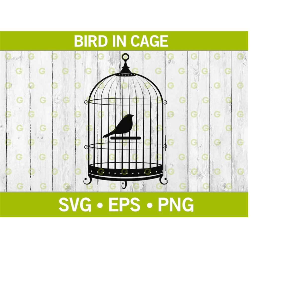 Bird Inside Cage SVG, Bird SVG, Metal Cage SVG, Animal Svg, - Inspire ...