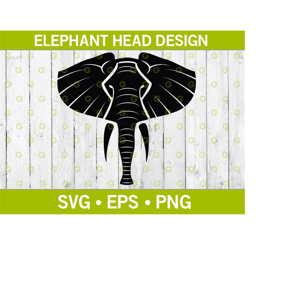 Elephant Head SVG, Animal SVG, Trunk Svg, Tusks Svg, Mammoth - Inspire ...