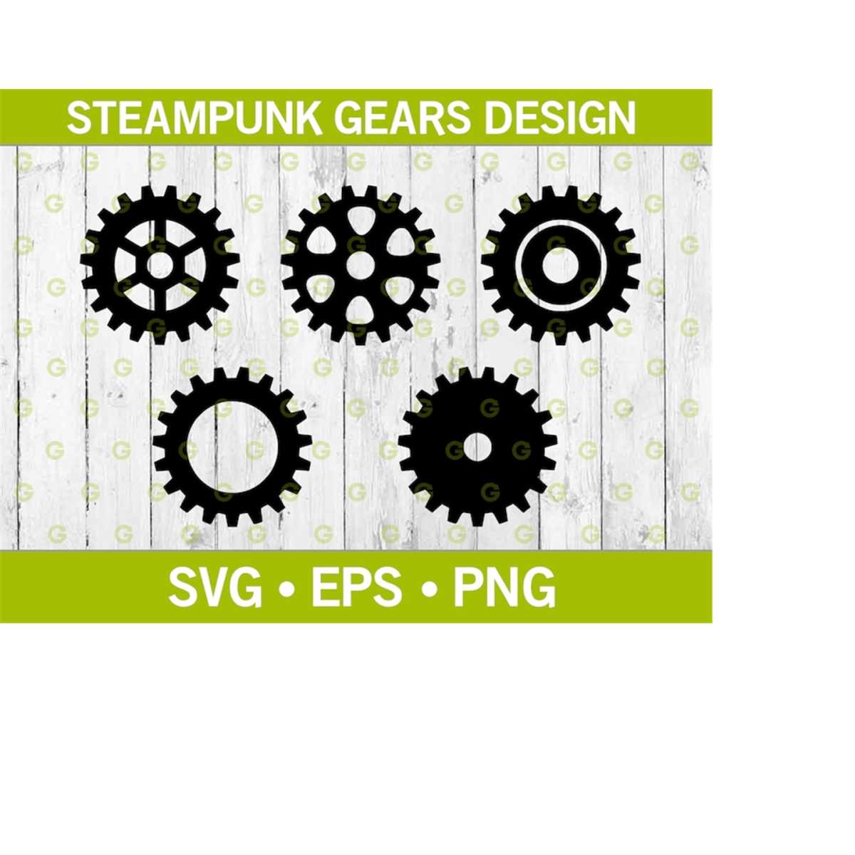 Steampunk Gears SVG Bundle, Mechanical Gears SVG, Industrial - Inspire ...