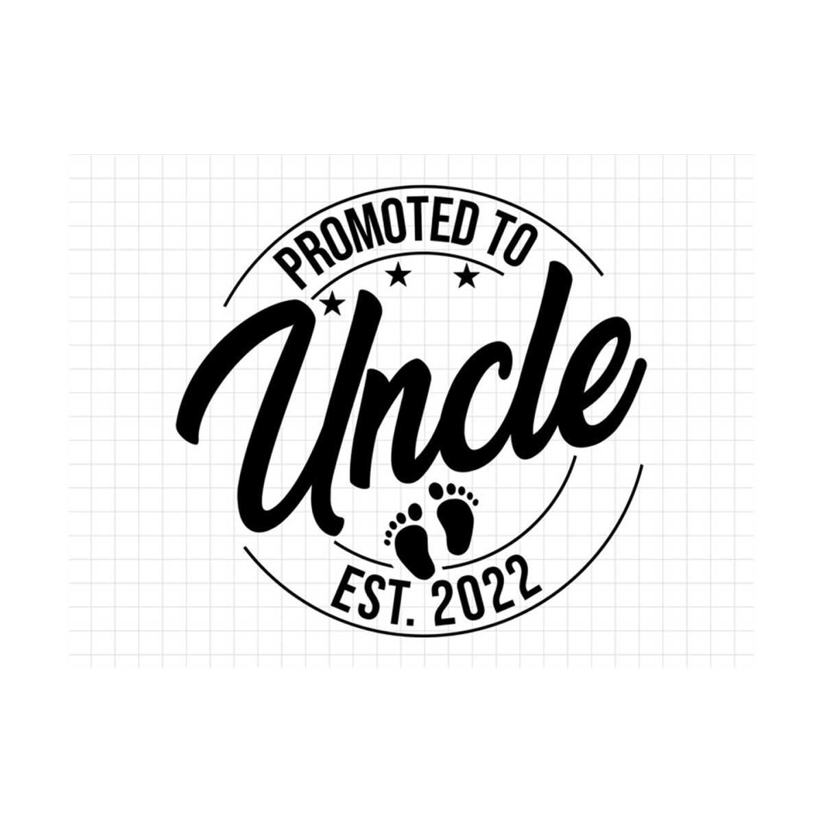 Promoted to Uncle Svg Png, Baby Announcement SVG, Uncle est - Inspire ...
