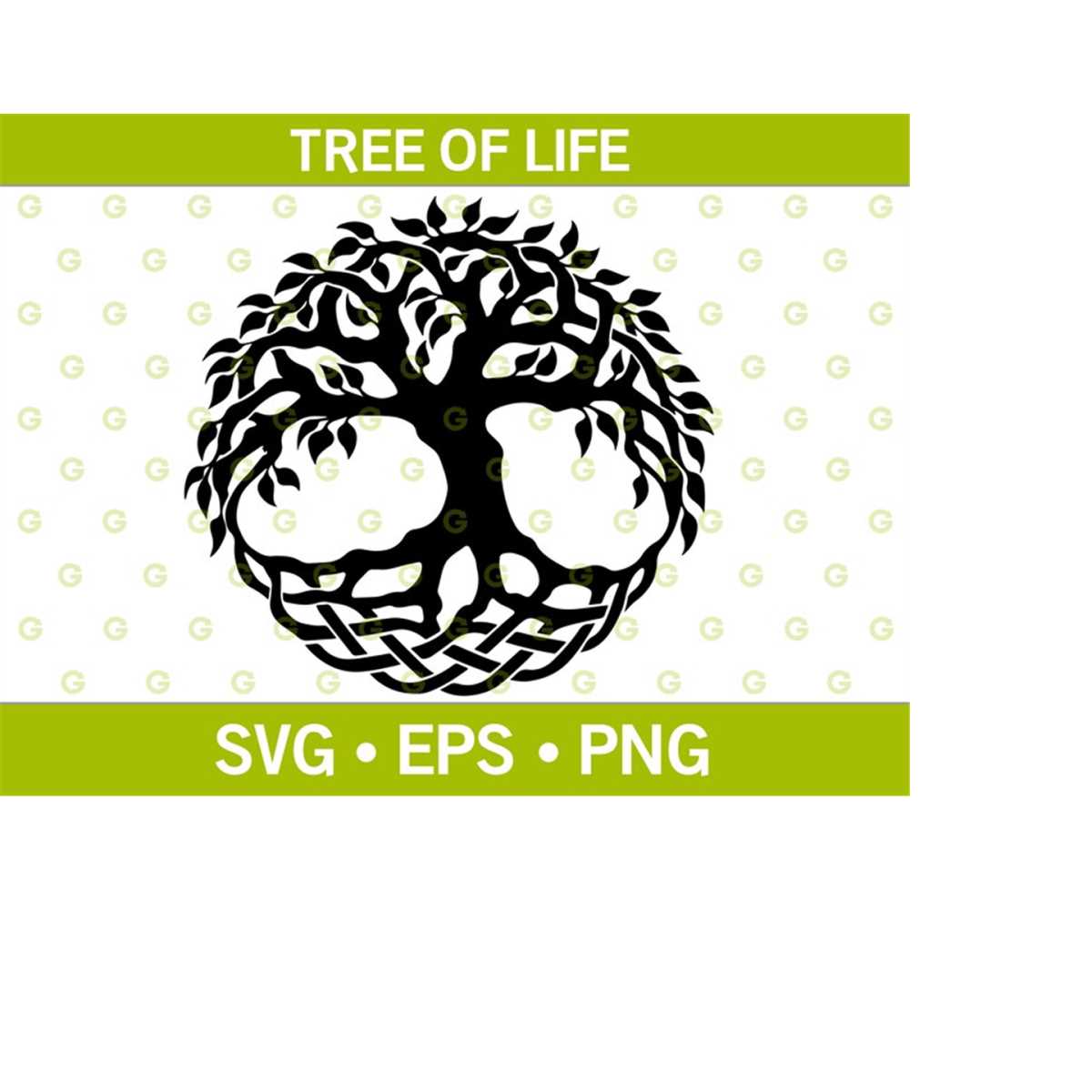 Round Tree of Life With Roots SVG, Nature Tree Roots, Earth' - Inspire ...