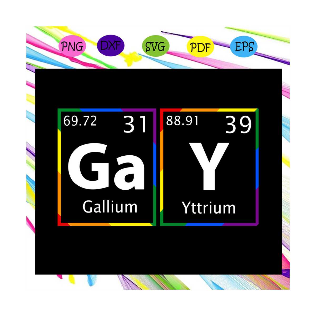 Gallium and yttrium lgbt svg,rainbow heart svg,lgbt svg,lesb | Inspire ...