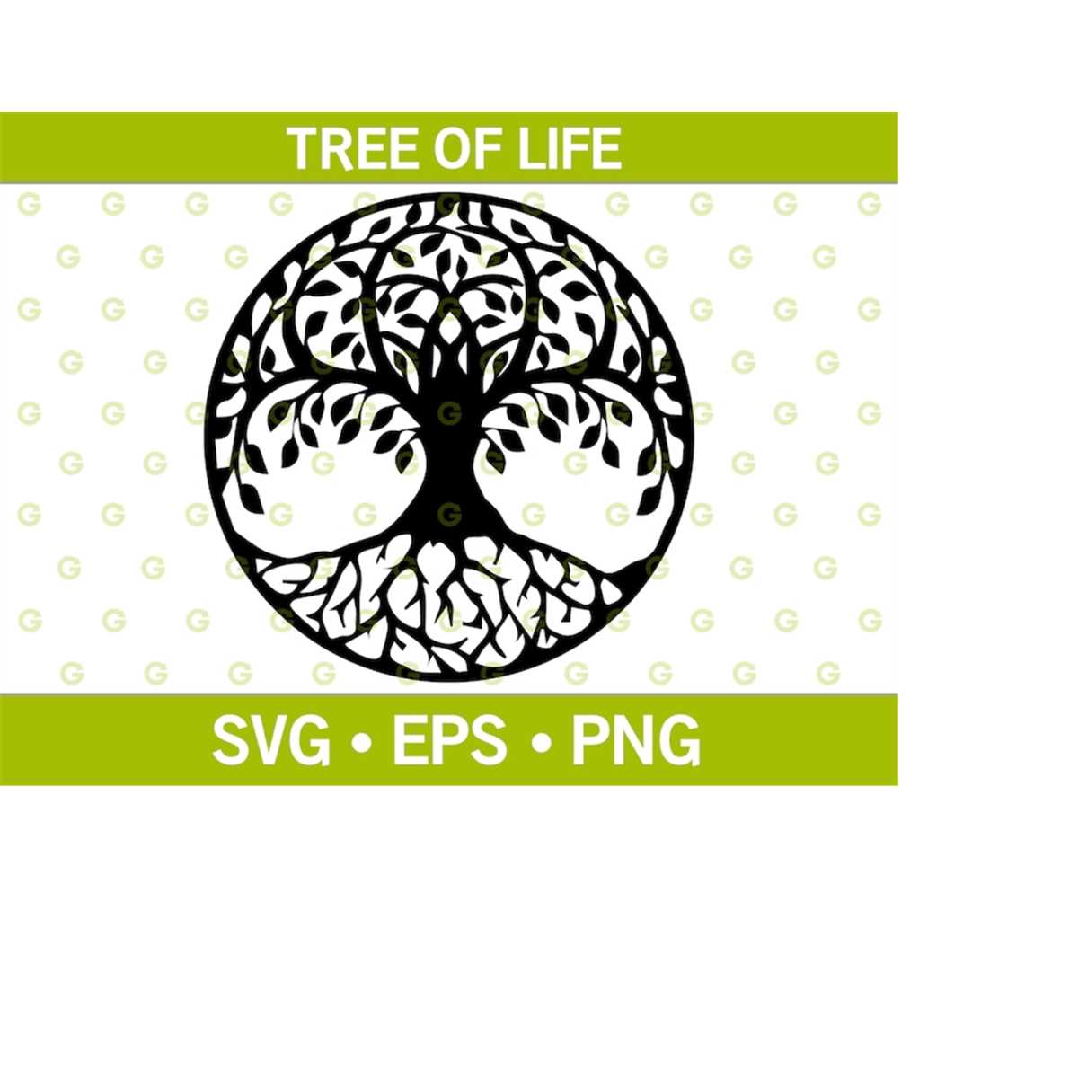 Tree of Life In Circle SVG, Spiritual SVG, Meditation SVG, N - Inspire ...
