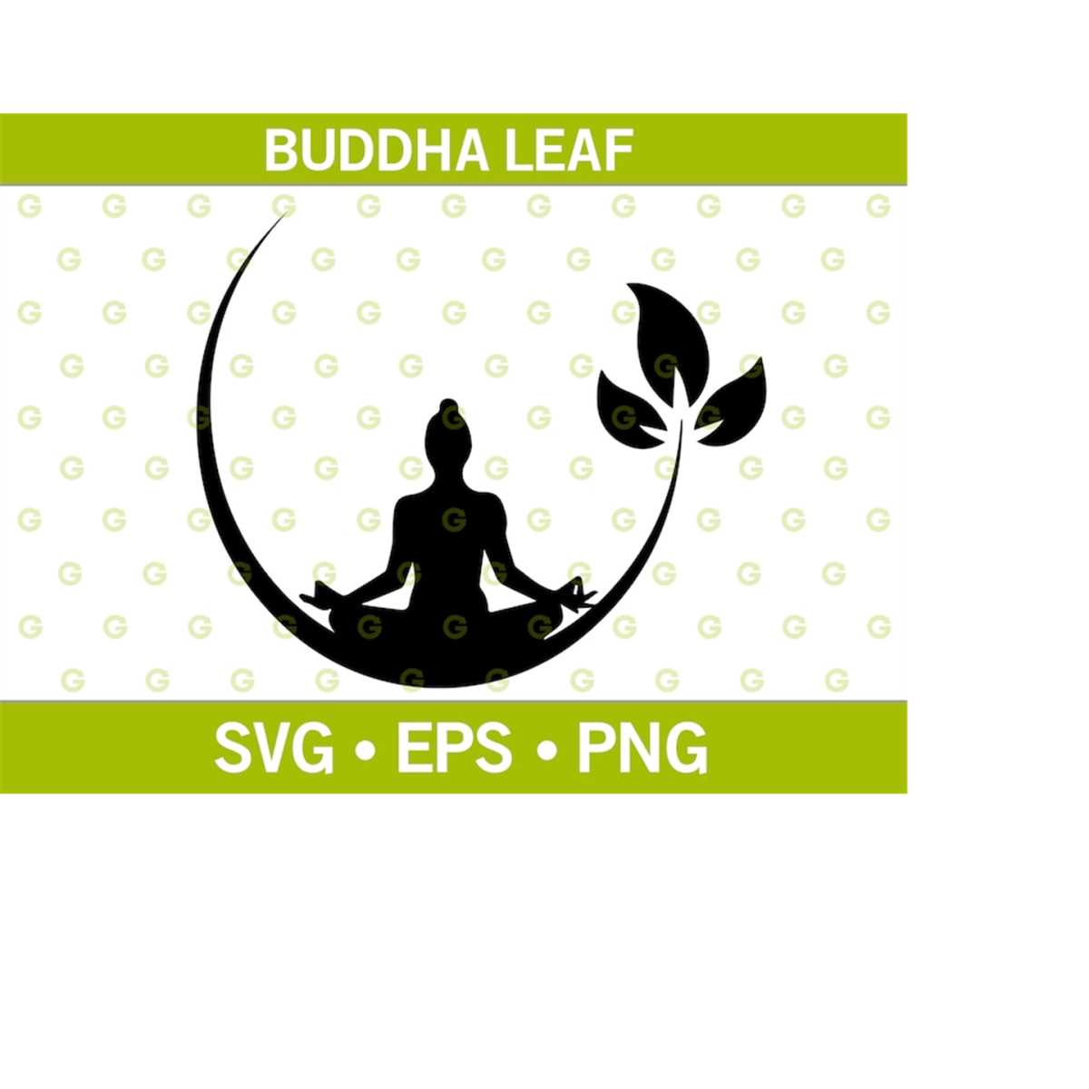 Buddha SVG, Spiritual SVG, Meditation SVG, Yoga Svg, Leaf Sv - Inspire ...