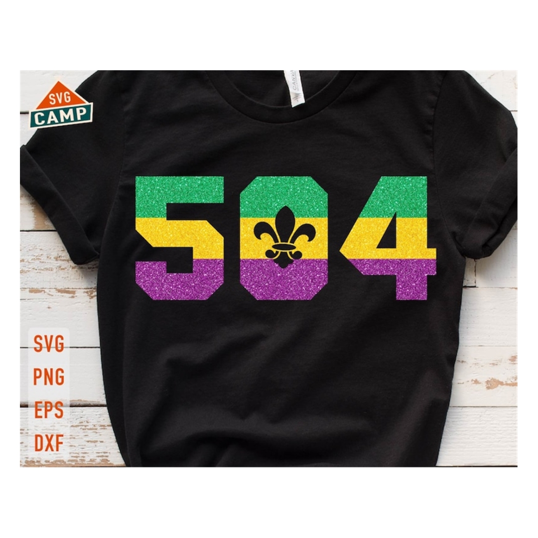Mardi Gras Svg, 504 Svg, Fat Tuesday Svg, Fleur de Lis Svg, - Inspire ...