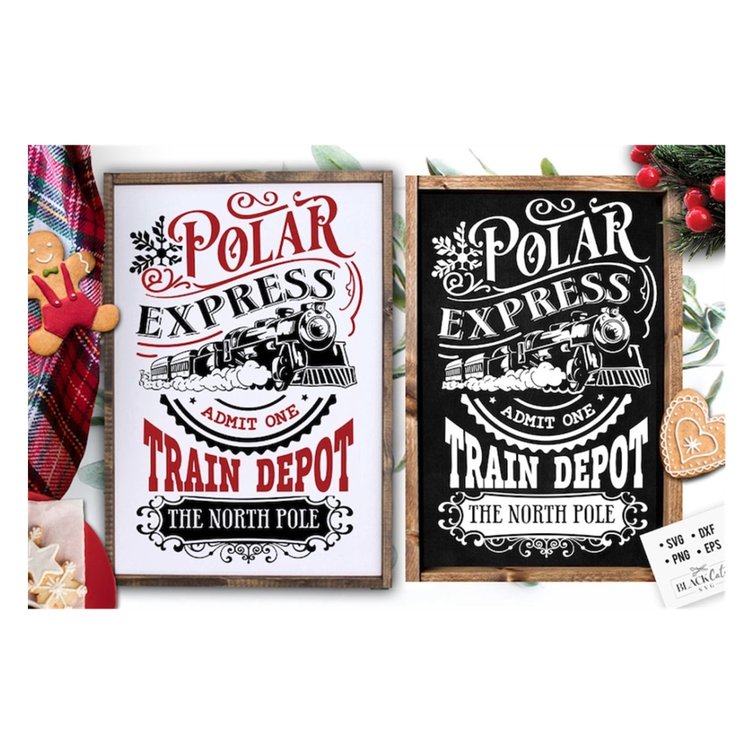 Polar express train svg, polar express, polar train svg, C | Inspire Uplift