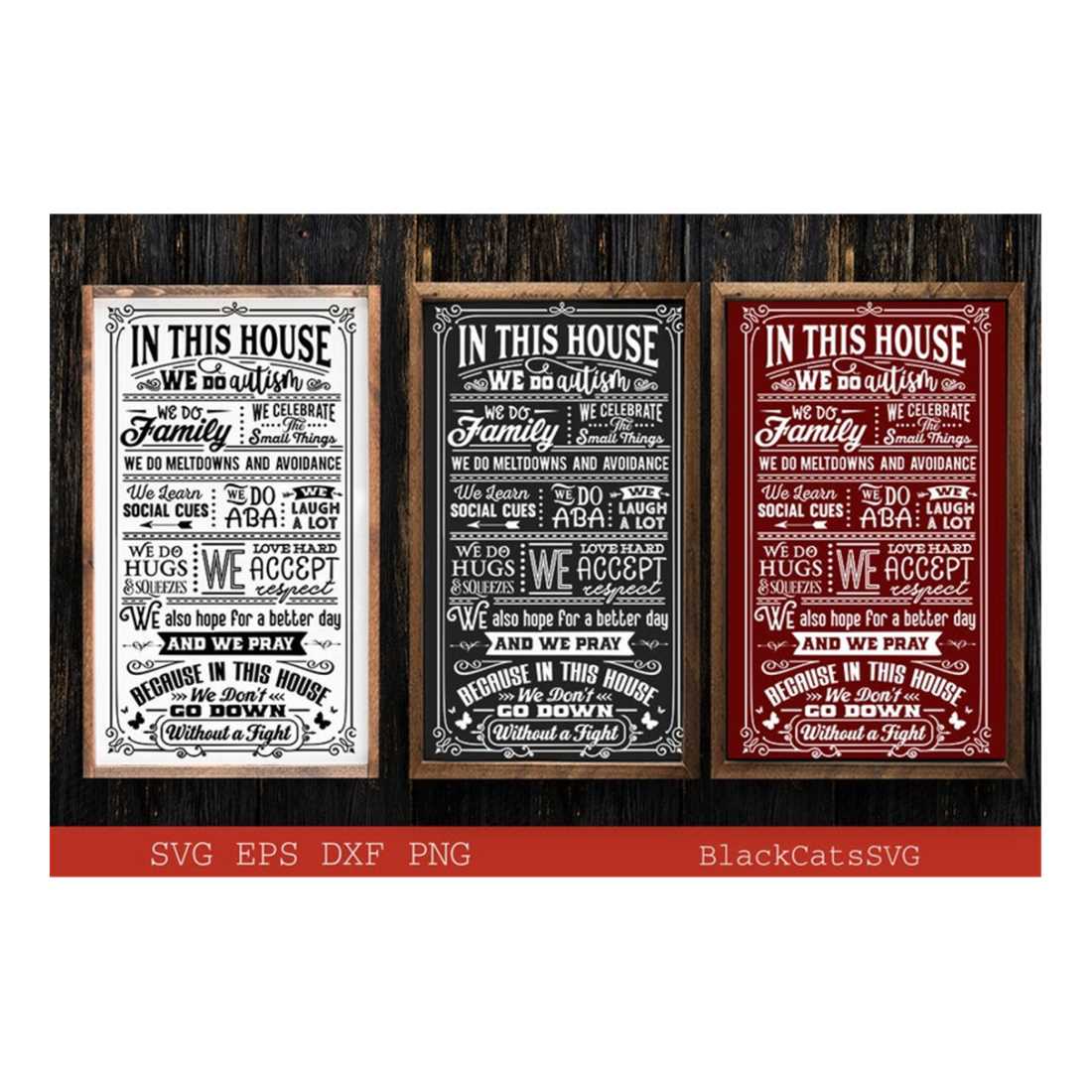 In this house autism SVG, House rules autism poster svg, Aut | Inspire ...